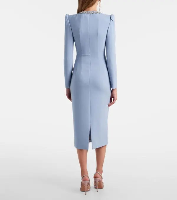 Jenny Packham Cora Embellished Midi Dress - Blue