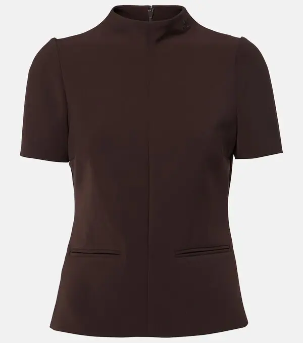 COURREGES Courrèges Twill Top - Brown