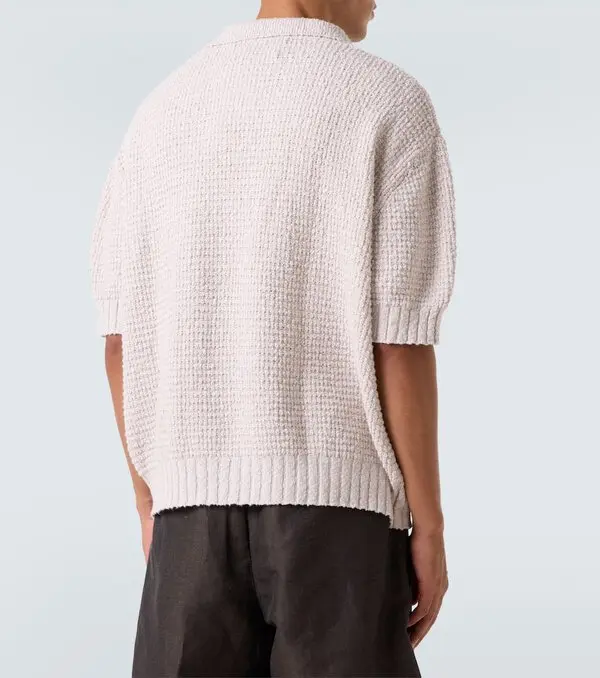 Commas Knitted Cotton Polo Shirt