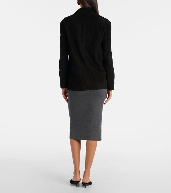 Nour Hammour Opus Suede Blazer