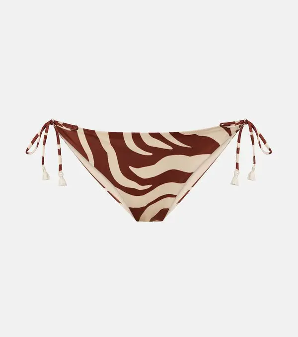 Johanna Ortiz Sagrado Reversible Low-rise Bikini Bottoms - Brown