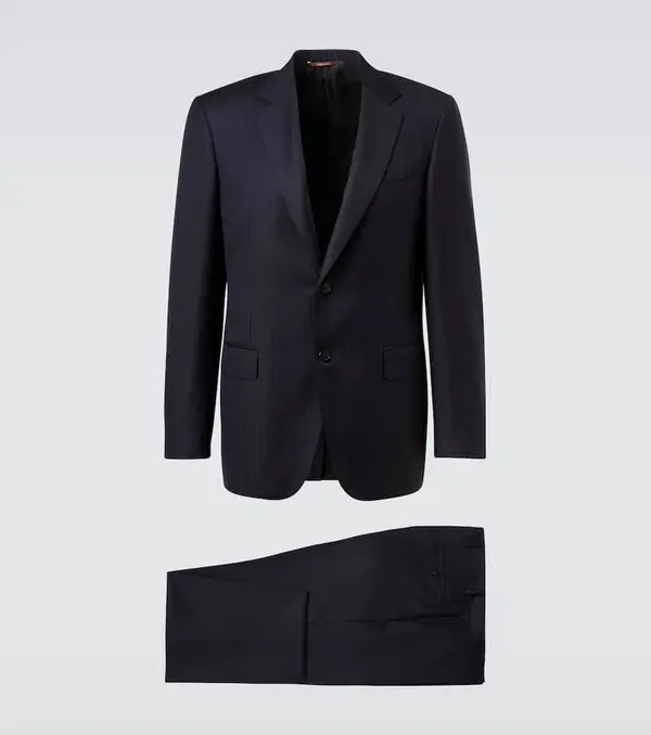 Canali Pinstripe Wool Suit