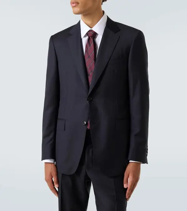 Canali Pinstripe Wool Suit