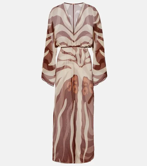 Johanna Ortiz Spiritual Healers Maxi Dress - Brown