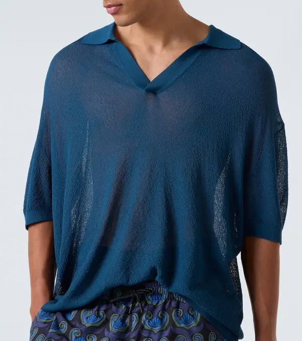 Commas Knitted Polo Shirt