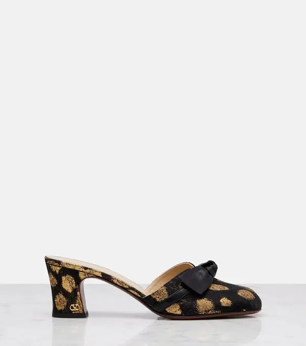 Valentino Garavani Knotty 60 Bow-detail Mules - Black