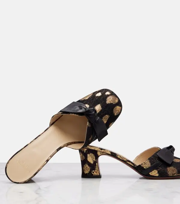 Valentino Garavani Knotty 60 Bow-detail Mules - Black