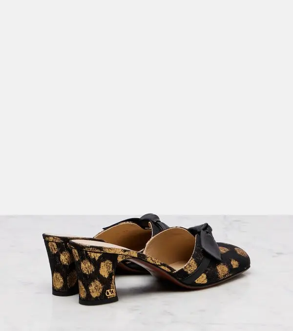 Valentino Garavani Knotty 60 Bow-detail Mules - Black