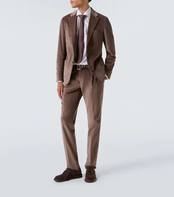 LARDINI Cotton Corduroy Suit Pants