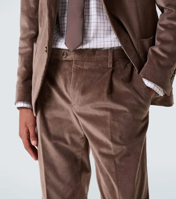 LARDINI Cotton Corduroy Suit Pants