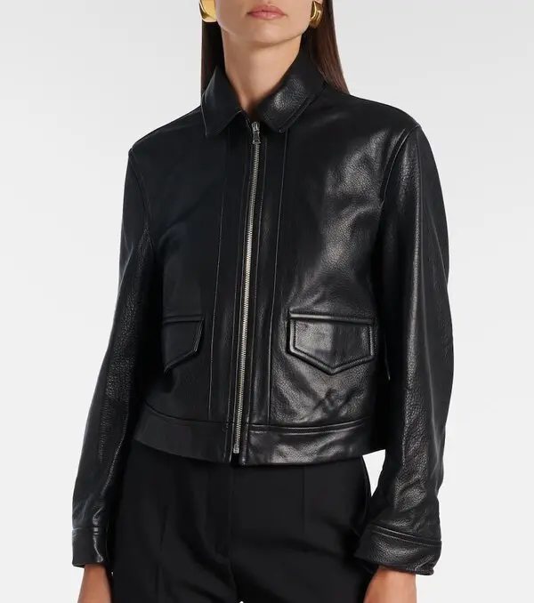 Nour Hammour Layne Leather Jacket