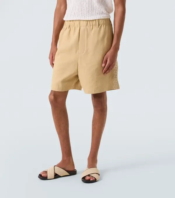 Commas Embroidered Shorts
