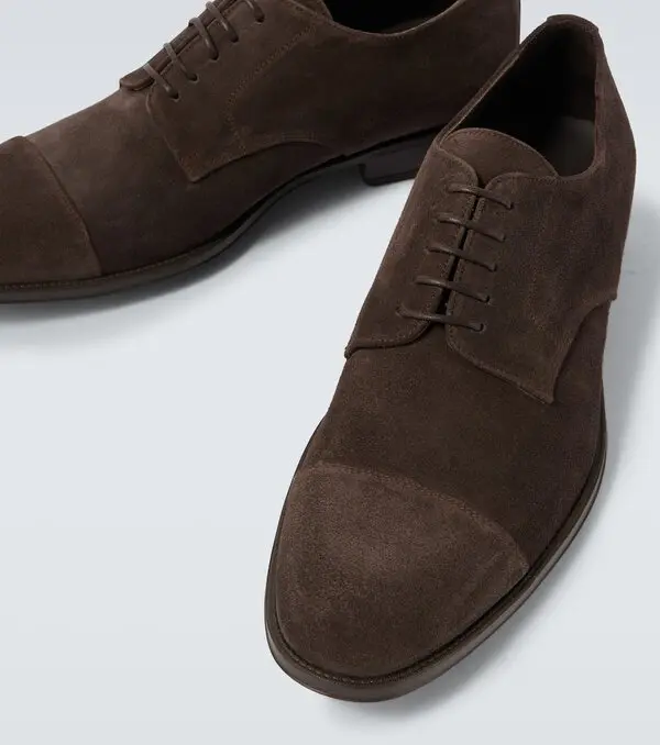 Canali Suede Derby Shoes