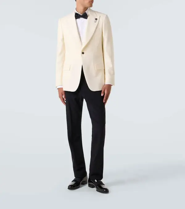 LARDINI Single-breasted Virgin Wool Blazer