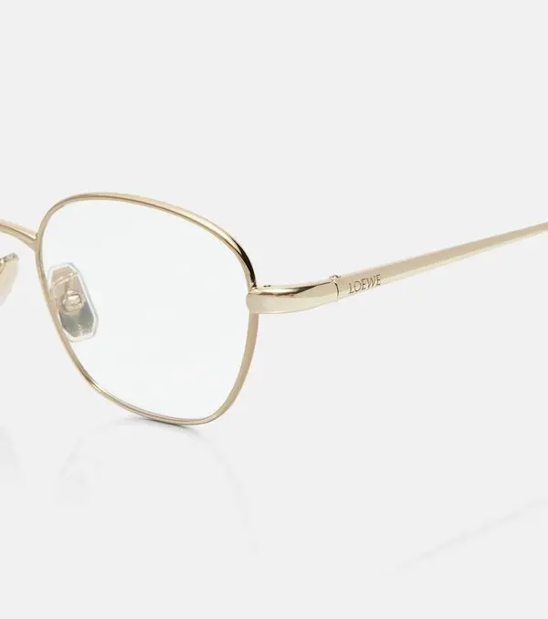 Loewe Slim Square Metal Eyeglasses