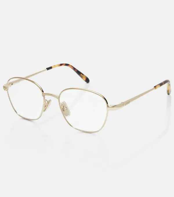 Loewe Slim Square Metal Eyeglasses