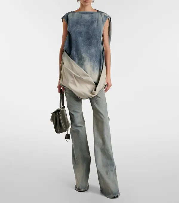 Rick Owens Draped Denim Top