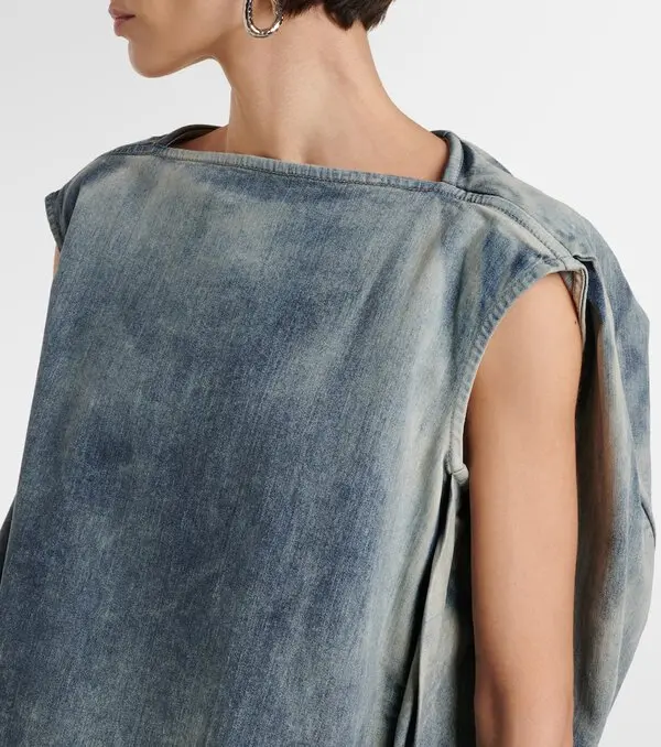 Rick Owens Draped Denim Top