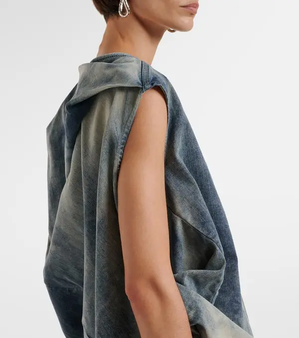 Rick Owens Draped Denim Top