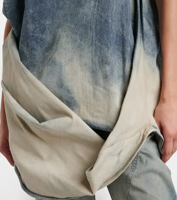 Rick Owens Draped Denim Top