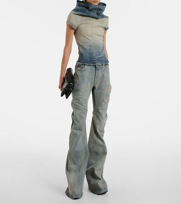 Rick Owens Draped Denim Top