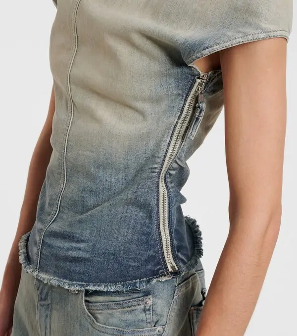 Rick Owens Draped Denim Top
