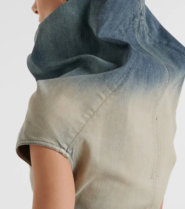 Rick Owens Draped Denim Top