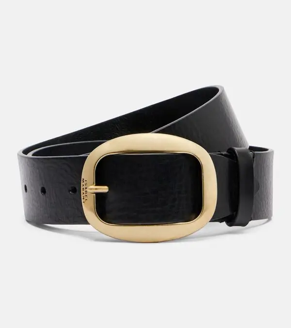 Isabel Marant Dara Leather Belt - Black