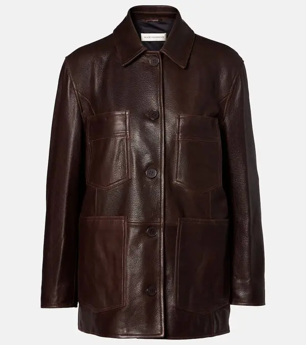 Nour Hammour Lamb Leather Jacket