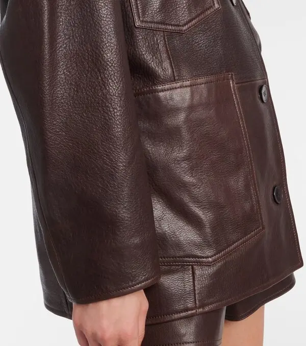 Nour Hammour Lamb Leather Jacket