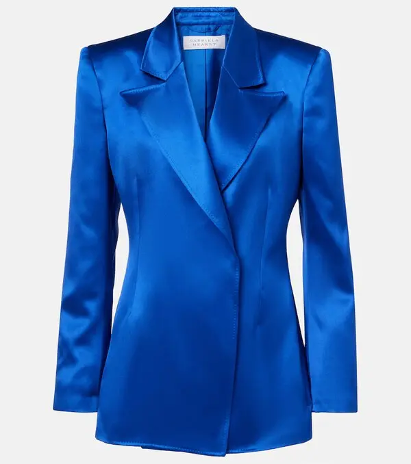 Gabriela Hearst Aleah Silk Blazer - Blue