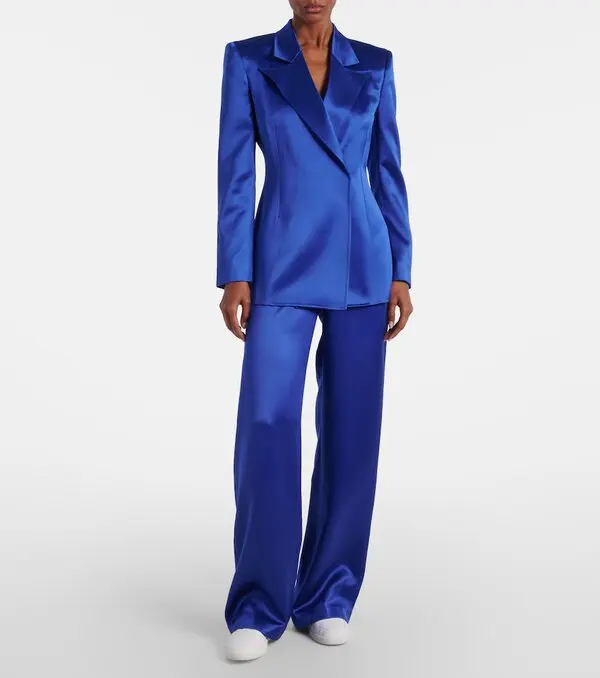 Gabriela Hearst Aleah Silk Blazer - Blue