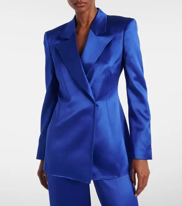 Gabriela Hearst Aleah Silk Blazer - Blue
