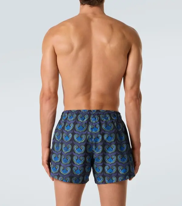 Commas Printed Swim Trunks - Blue