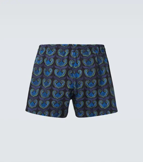 Commas Printed Swim Trunks - Blue