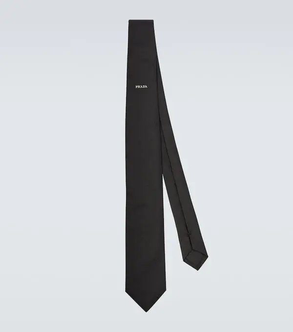 Prada Silk Tie - Black