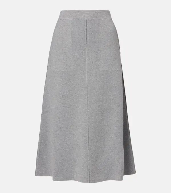 Max Mara Vortice Midi Skirt - Grey