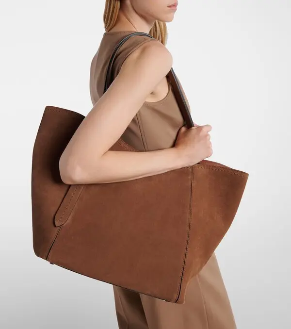 Max Mara Archetipo Large Suede Tote Bag