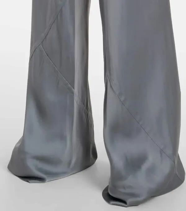 Rick Owens Oversized Charmeuse Wide-leg Pants