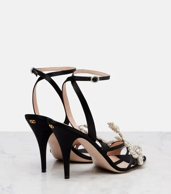 Valentino Garavani Ladycrush 100 Satin Sandals