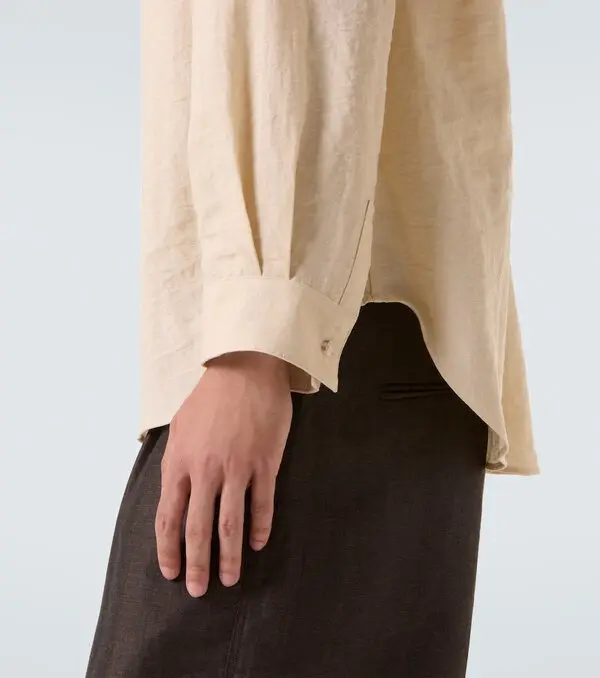 Commas Embroidered Shirt - Beige