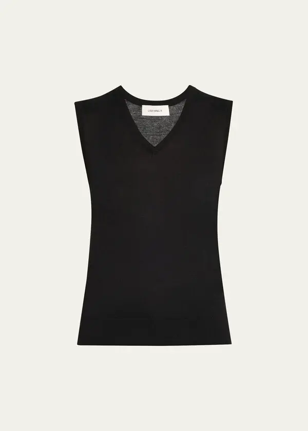 LISA YANG Lauri Sleeveless Cashmere Top