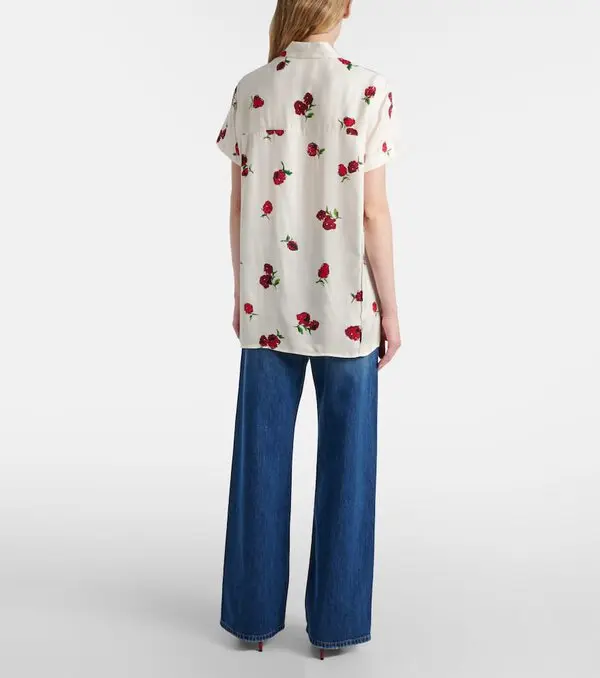 Khaite Keefe Printed Twill Shirt