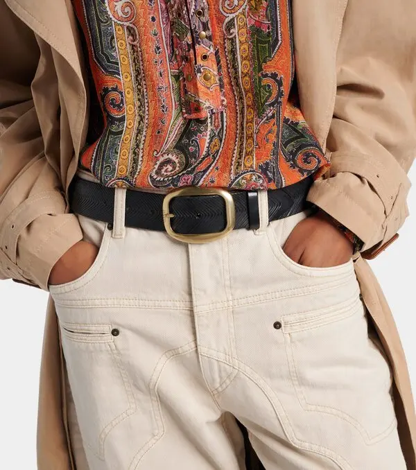 Isabel Marant Étoile Embossed Leather Belt