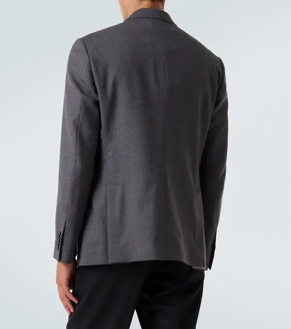 LARDINI Double-breasted Wool Blazer