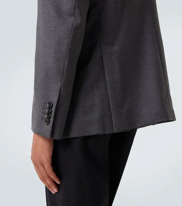 LARDINI Double-breasted Wool Blazer