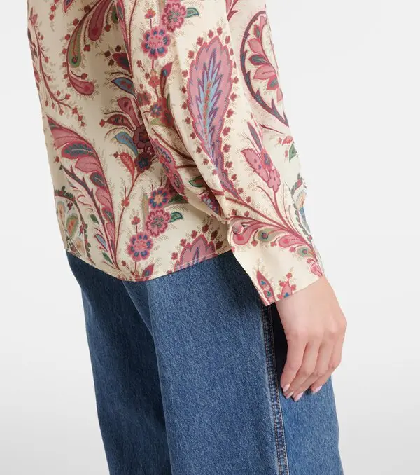 Etro Printed Ruffled Blouse - Multicoloured