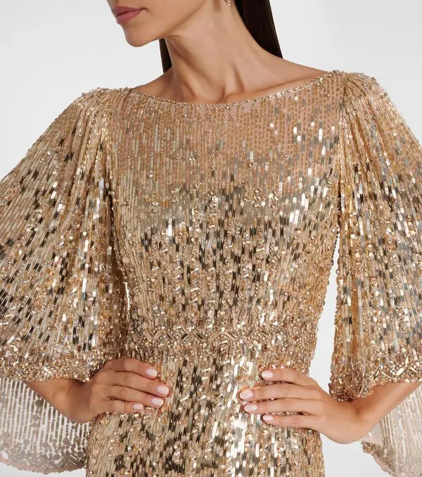 Jenny Packham Ines Sequined Gown