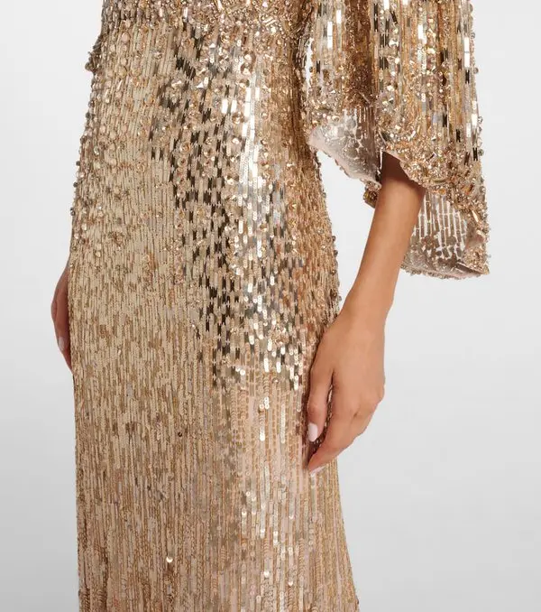Jenny Packham Ines Sequined Gown