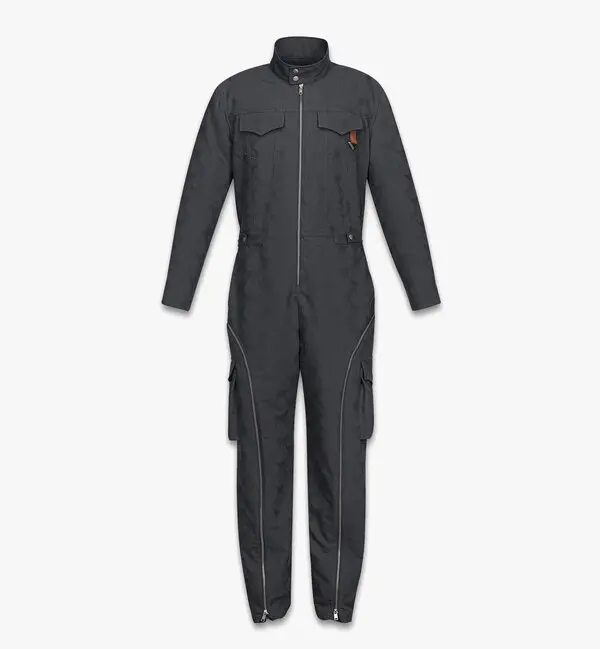 Mcm Oversized Lauretos Wool Jacquard Jumpsuit